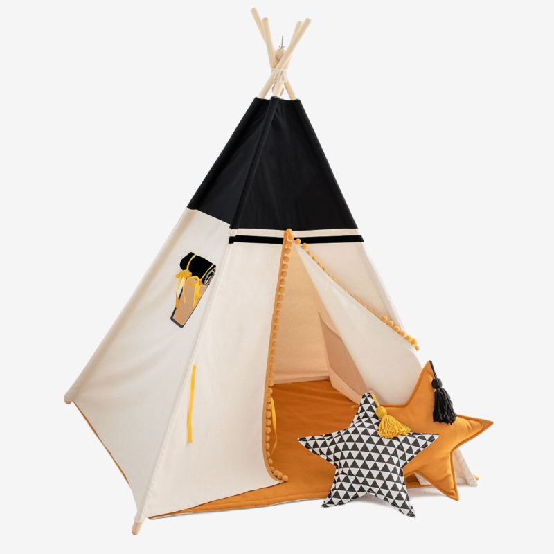 Tipi Spielzelt für Kinder Honey – Tipi Set 6 Elemente - Cozydots.com